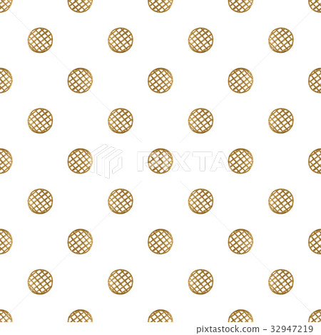 Hand drawn seamless pattern. Gold ethnic circles. - Stock Illustration ...