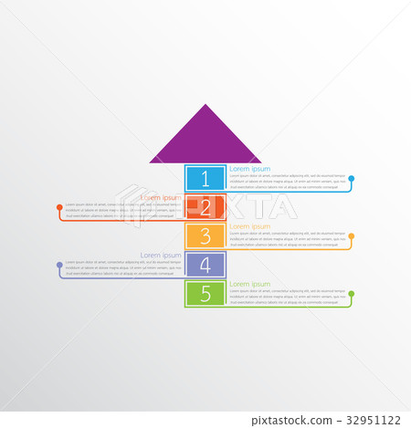 The infographic details for the report. 5 topic. - Stock Illustration ...