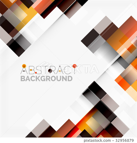 Abstract blocks template design background, simple-插圖素材 [32956879 ...