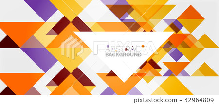Triangle pattern design background - Stock Illustration [32964809] - PIXTA