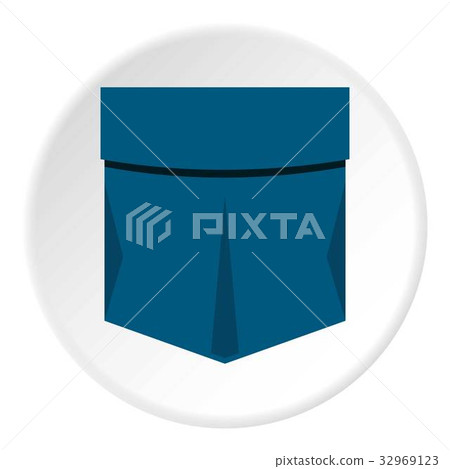 Pocket symbol icon circle - Stock Illustration [32969123] - PIXTA