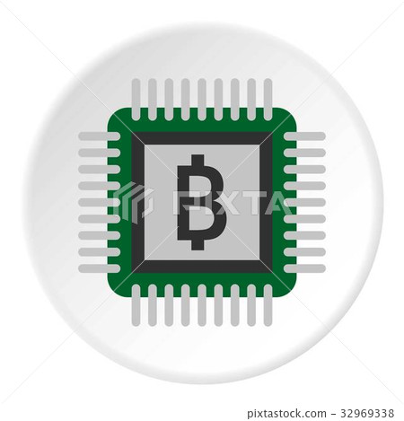 Chip icon circle - Stock Illustration [32969338] - PIXTA