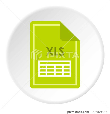 File XLS icon circle - Stock Illustration [32969363] - PIXTA