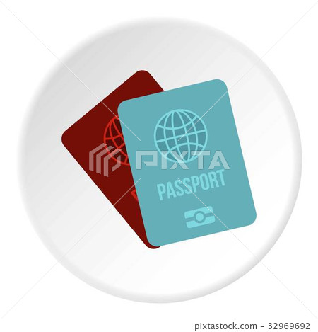 Passports icon circle - Stock Illustration [32969692] - PIXTA