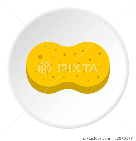 Sponge for washing icon circle - Stock Illustration [32970177] - PIXTA