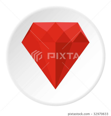 Ruby icon circle - Stock Illustration [32970633] - PIXTA