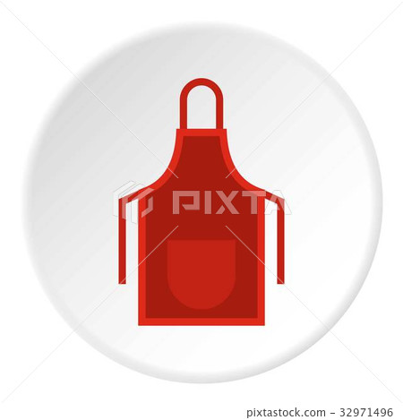 Red apron icon circle - Stock Illustration [32971496] - PIXTA