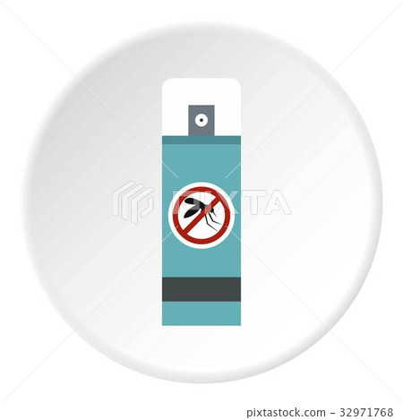Mosquito repellent spray icon circle - Stock Illustration [32971768 ...