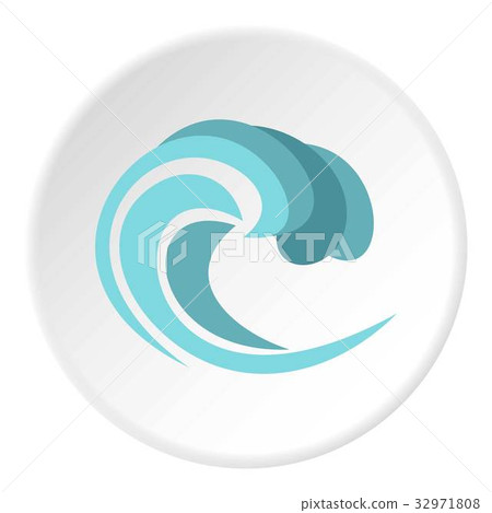 Round wave icon circle - Stock Illustration [32971808] - PIXTA