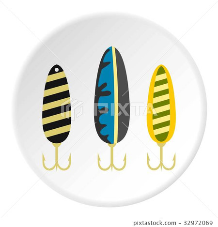 Fishing lure icon circle - Stock Illustration [32972069] - PIXTA