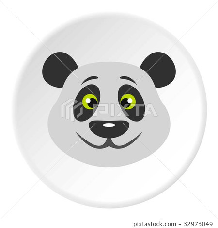 Head of panda bear icon circle - Stock Illustration [32973049] - PIXTA
