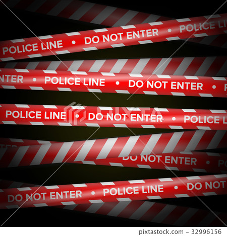 Red And White Vector. Danger Lines. Do Not Cross - Stock Illustration ...