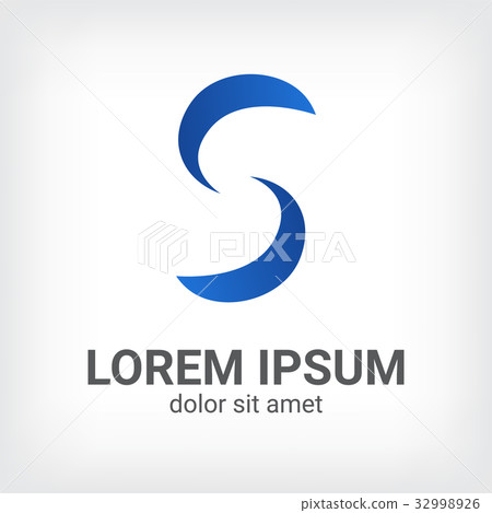 letter s logo curve style design template - Stock Illustration ...