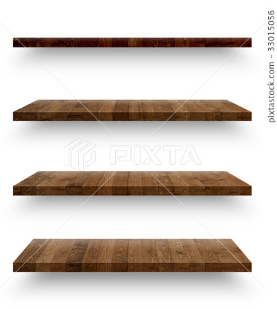 Wooden shelf template set isolated - Stock Illustration [33015056] - PIXTA