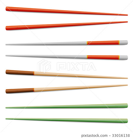 Food Chopsticks Set Isolated Vector Icon, Symbol - Stock Illustration ...