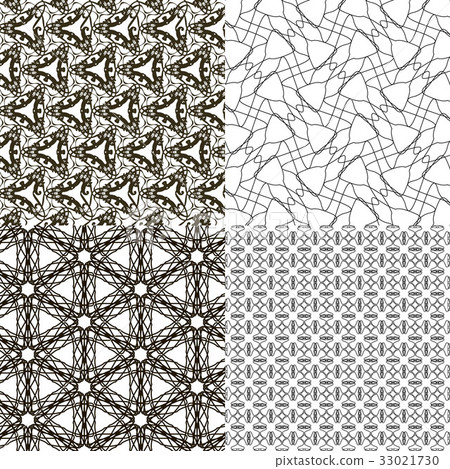 Geometric patterns, tiling. Set of vector abstract - Stock Illustration ...