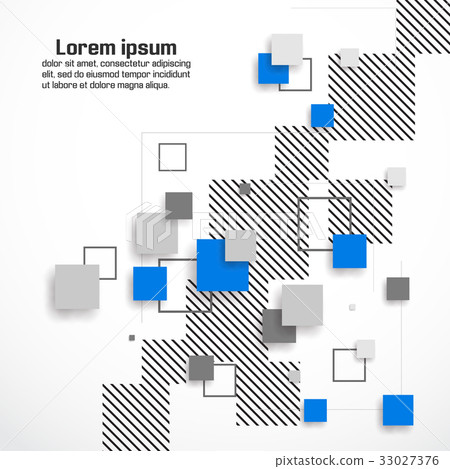 Abstract Template with Overlapping Squares - Stock Illustration ...