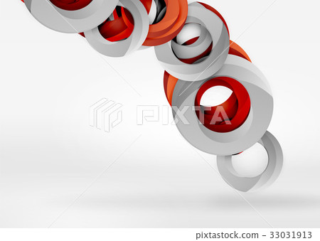 Modern 3d ring vector abstract background - Stock Illustration ...