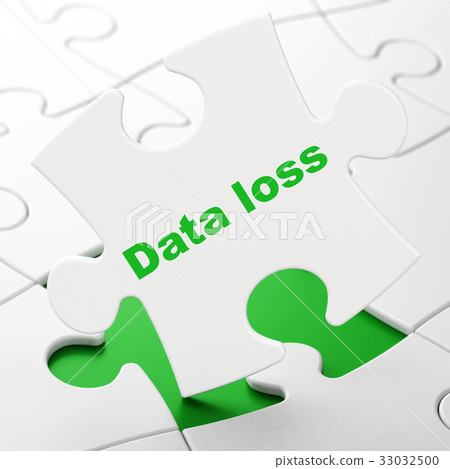 Data concept: Data Loss on puzzle background - Stock Illustration ...