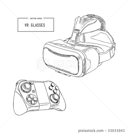 vr headset vector