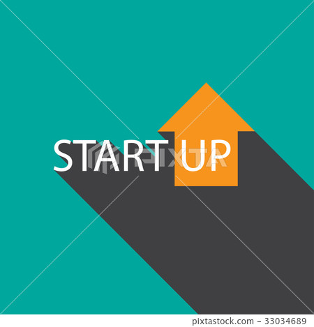 Startup - icon sign symbol flat design - Stock Illustration [33034689 ...