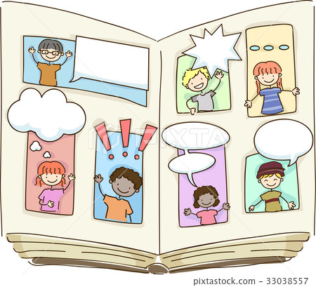 Book Kids Stickman Comic Book - Stock Illustration [33038557] - PIXTA