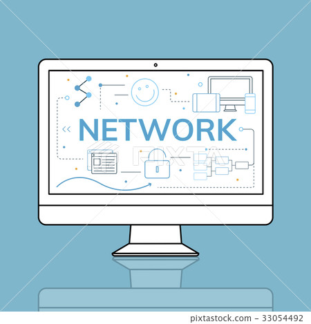 Network connection graphic overlay background... - Stock Illustration ...