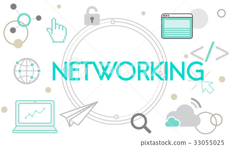 Internet Layout Web Template Networking - Stock Illustration [33055025 ...