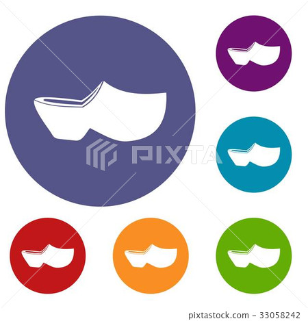 Clogs icons set - Stock Illustration [33058242] - PIXTA