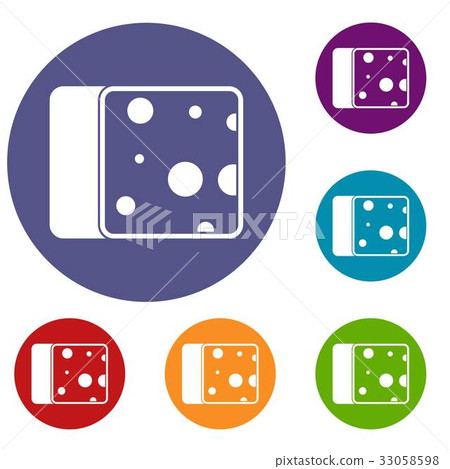 Cheese icons set - Stock Illustration [33058598] - PIXTA