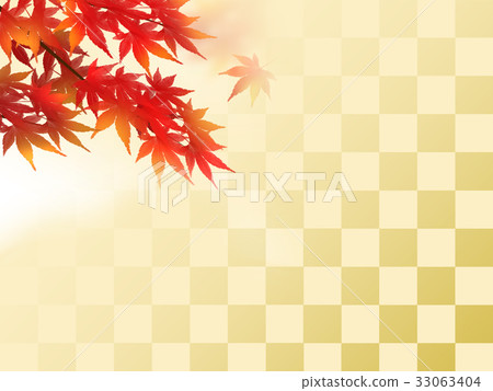 Autumn leaves Japanese background Japanese... - Stock Illustration ...