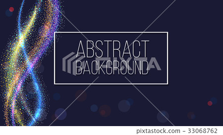Glow smoky waves background. Curved pattern, flow - Stock Illustration [33068762] - PIXTA