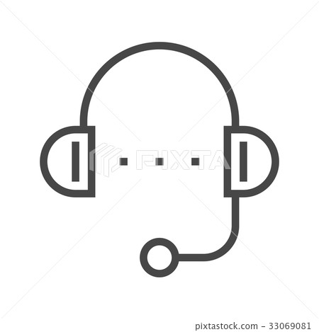 Support Thin Line Vector Icon.-插圖素材 [33069081] - PIXTA圖庫