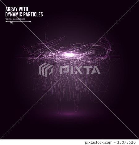 Array Vector With Splash Emitted Particles. Round-插圖素材 [33075526] - PIXTA圖庫