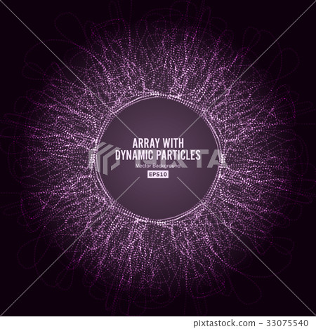 Array Vector With Splash Particles. Technology - Stock Illustration ...