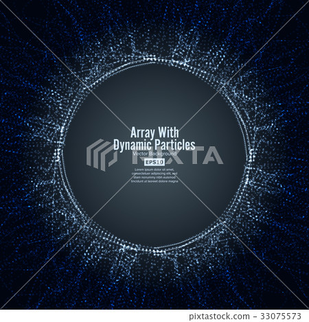 Array Vector With Splash Emitted Particles - Stock Illustration ...