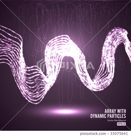 Array Vector With Splash Emitted Particles. Round - Stock Illustration ...