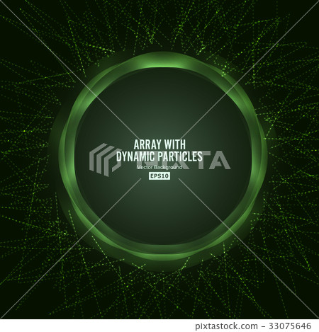 Array Vector With Splash Particles. Technology - Stock Illustration ...