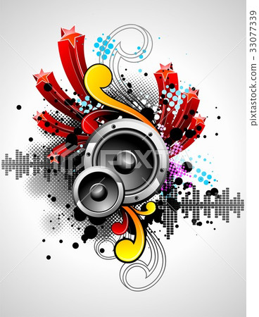vector illustration for a musical theme - Stock Illustration [33077339 ...