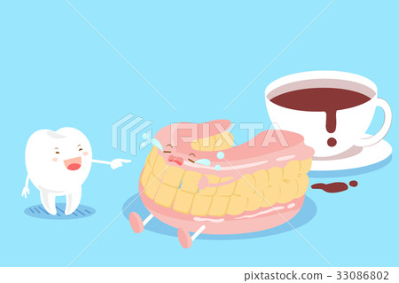 cute cartoon denture - Stock Illustration [33086802] - PIXTA