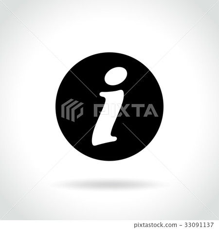 information icon on white background - Stock Illustration [33091137 ...