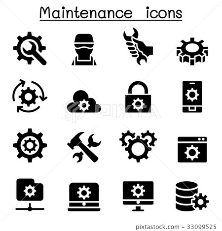 Maintenance & Repair icons - Stock Illustration [33099525] - PIXTA
