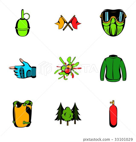 Activity icons set, cartoon style - Stock Illustration [33101029] - PIXTA