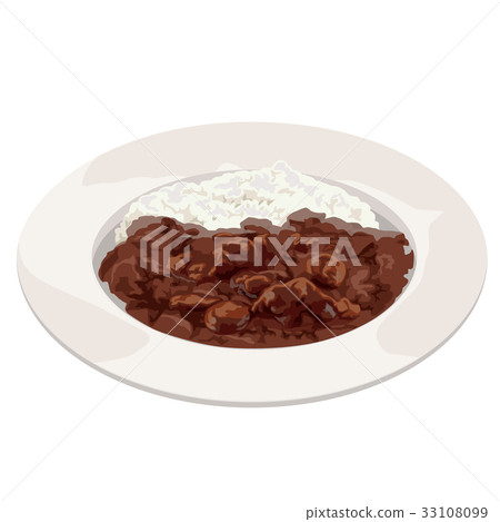 Beef curry - Stock Illustration [33108099] - PIXTA