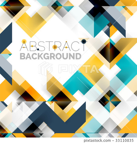 Modern square geometric pattern design on white - Stock Illustration ...