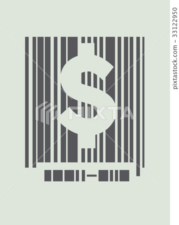 Concept Dollar Sign Bar Code - Stock Illustration [33122950] - PIXTA