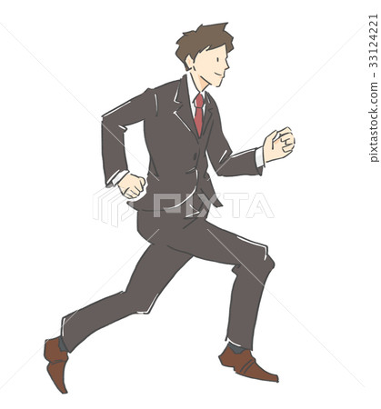 Businessman salaryman illustration - Stock Illustration [33124221] - PIXTA