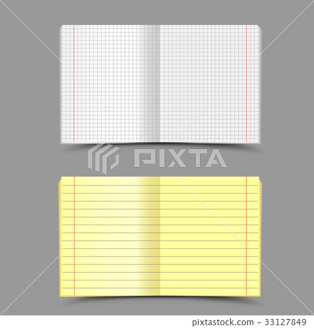 School notebook gray background - Stock Illustration [33127849] - PIXTA