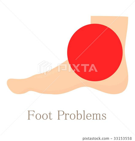 Foot problem icon, cartoon style - Stock Illustration [33153558] - PIXTA