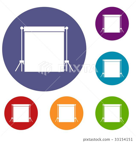 Studio backdrop icons set - Stock Illustration [33154151] - PIXTA